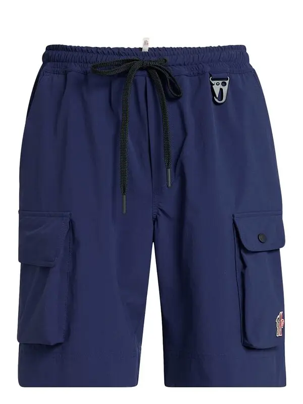 Moncler Poplin Cargo Shorts - Navy
