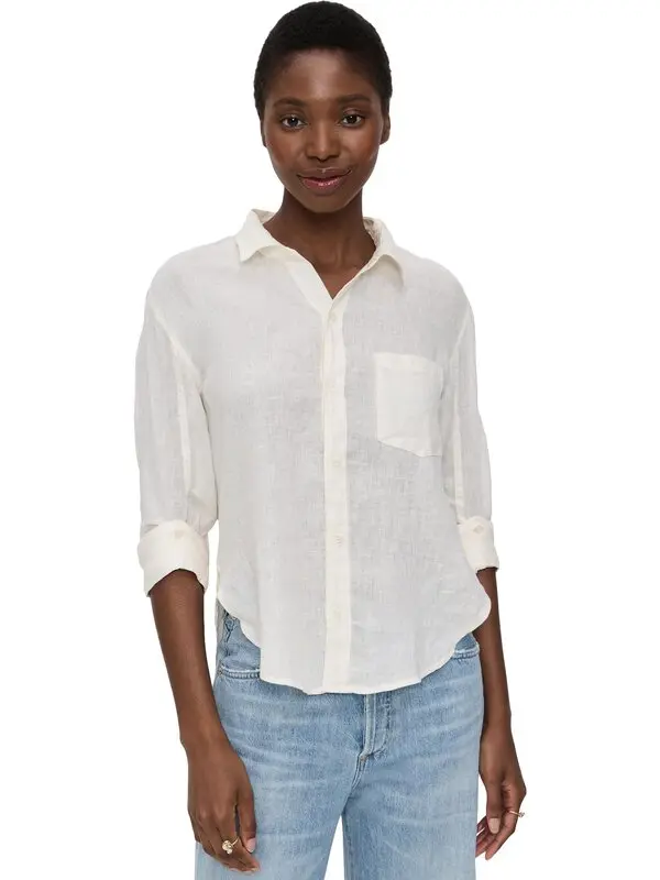 Citizens Of Humanity Kayla Shrunken Shirt - Vanilla