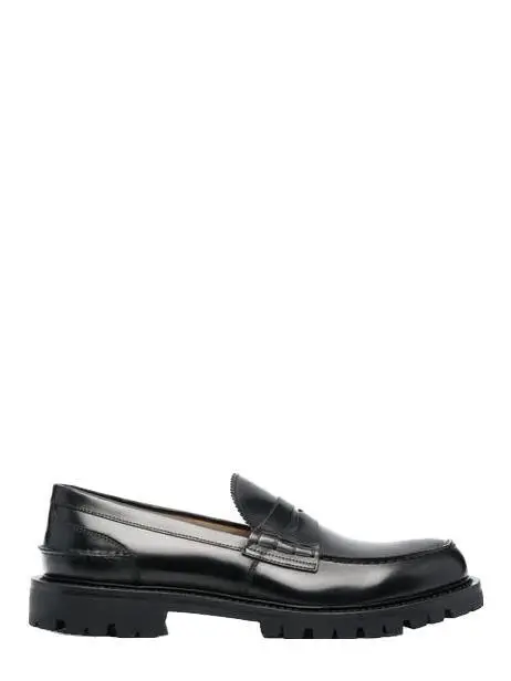 SCAROSSO Wooster Ii Loafers - Black - Brushed Calf