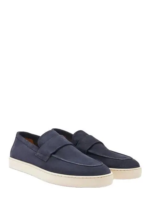 SCAROSSO Lucio Suede Sneakers - Blue - Suede