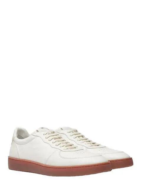 SCAROSSO Agostino Leather Sneakers - White - Calf