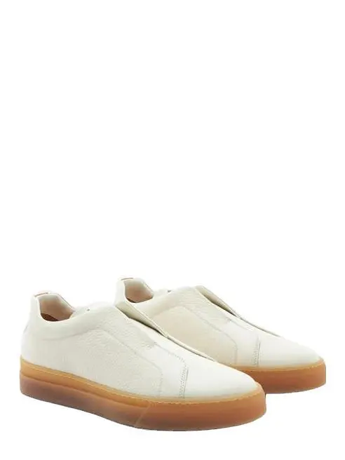 SCAROSSO Luca Slip-on Sneakers - White - Calf