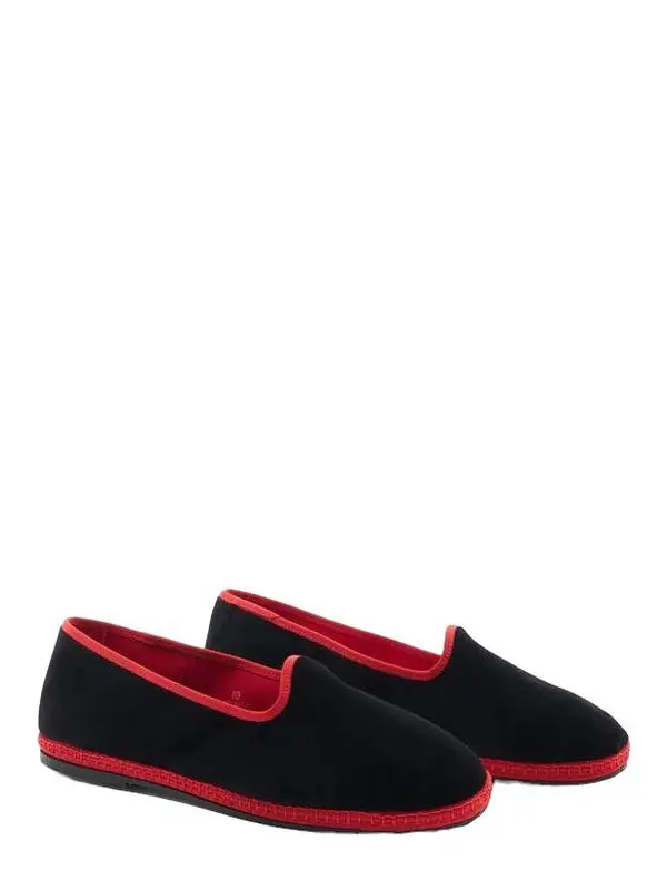 SCAROSSO Select Friulane Slipper - Black - Velvet