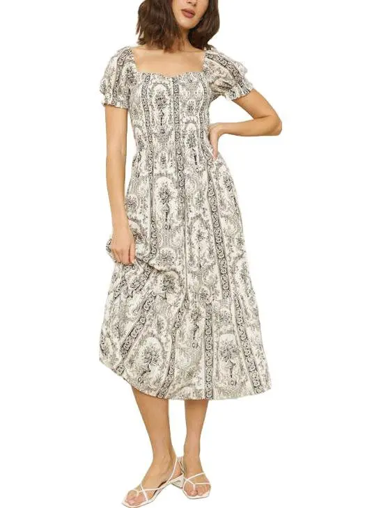 WHIMSY + ROW Harper Dress - Venetian Print