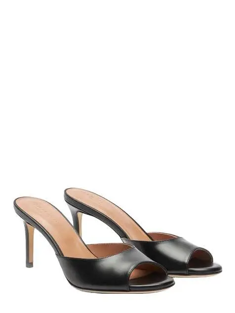 SCAROSSO Lohan Mules - Black - Calf