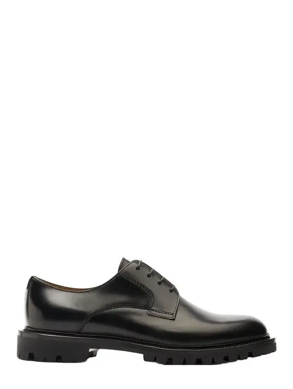 SCAROSSO Wooster Iii Derby Shoes - Black - Brushed Calf