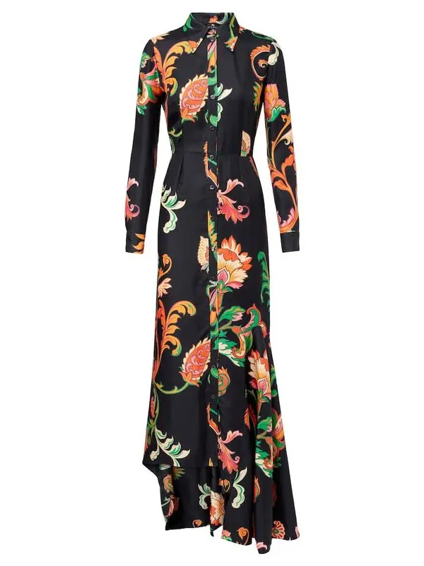 Etro Silk Shirt Dress - Black