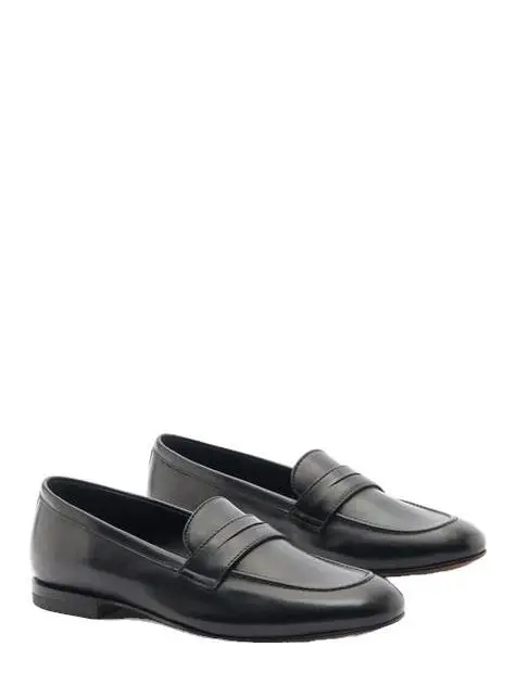 SCAROSSO Valeria Loafers - Black - Calf