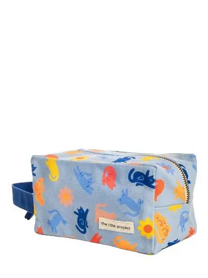 THE TOTE PROJECT Meow Meadow Cosmetic Bag - Blue
