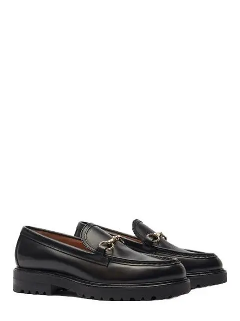 SCAROSSO Carlotta Loafers - Black - Calf