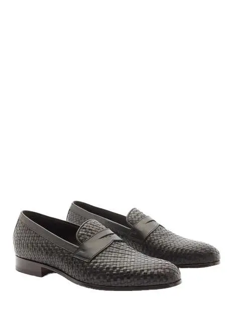 SCAROSSO Andrea Penny Loafers - Brown - Calf
