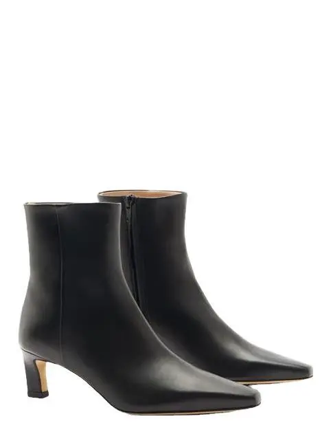 SCAROSSO Kitty Ankle Boots - Black - Calf