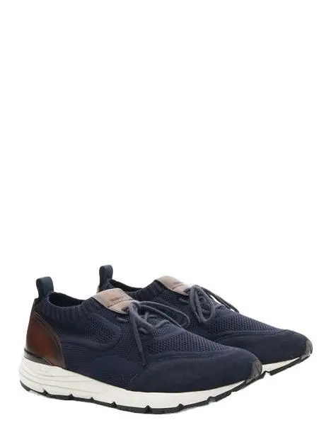 SCAROSSO Robbie Running Sneakers - Blue - Knit