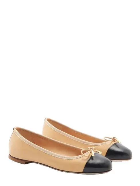 SCAROSSO Carla Ballet Flats - Nude - Calf