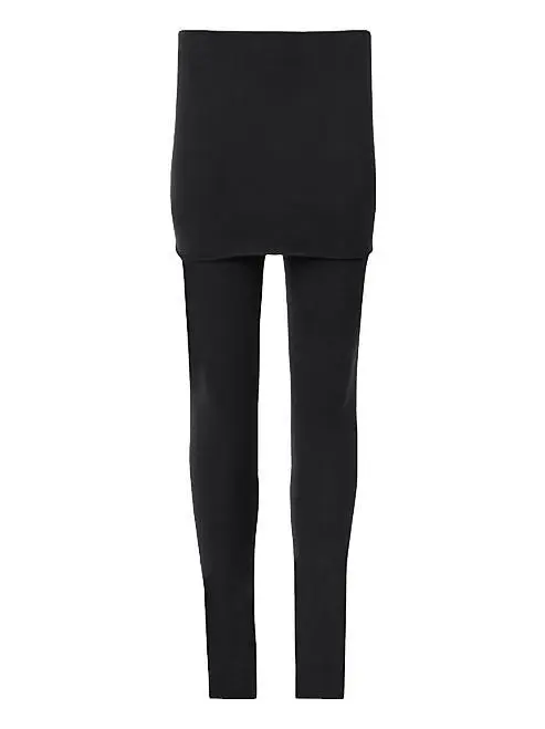ALLSAINTS Raffi Slim-fit High-rise Cotton Leggings - Black