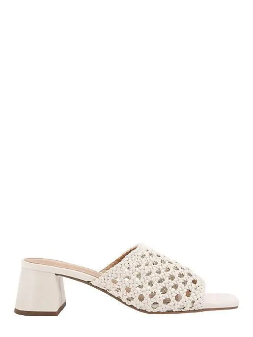 Kurt Geiger Remi Faux-leather Heeled Mules - White