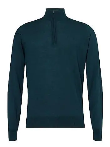 John Smedley Tapton Mock-turtleneck Wool Jumper - Richardson Green