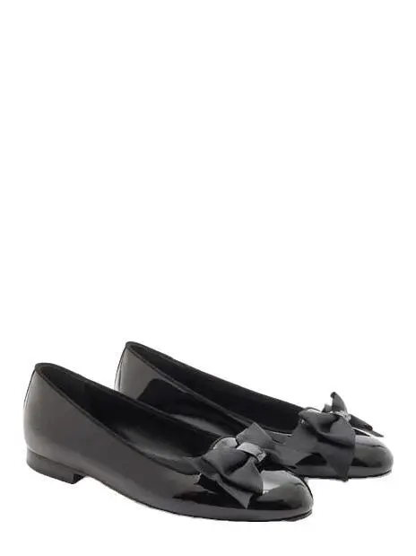 SCAROSSO Cloe Ballerinas - Black Patent