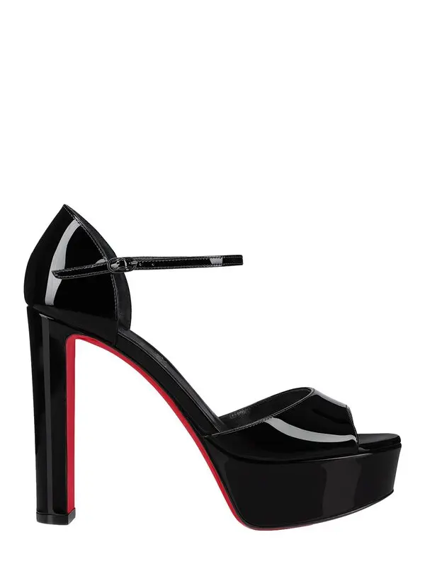 CHRISTIAN LOUBOUTIN 130mm Sandaloo Platform Sandals - Black