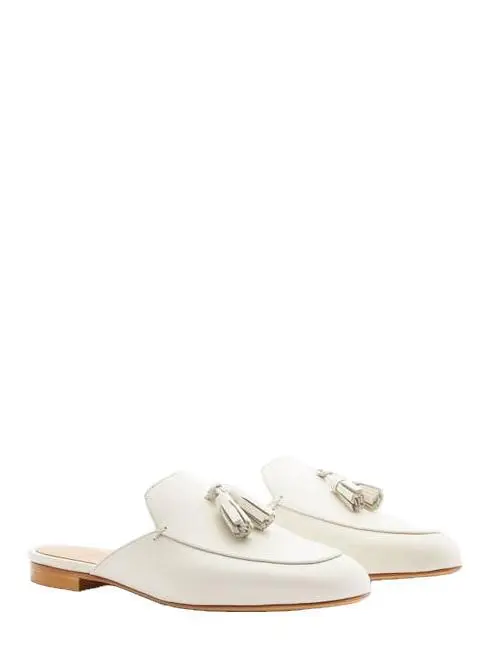 SCAROSSO Giorgina Mules - White - Calf
