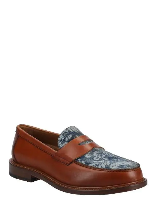 Taft The Jack Penny Loafer - Washed Denim Floral