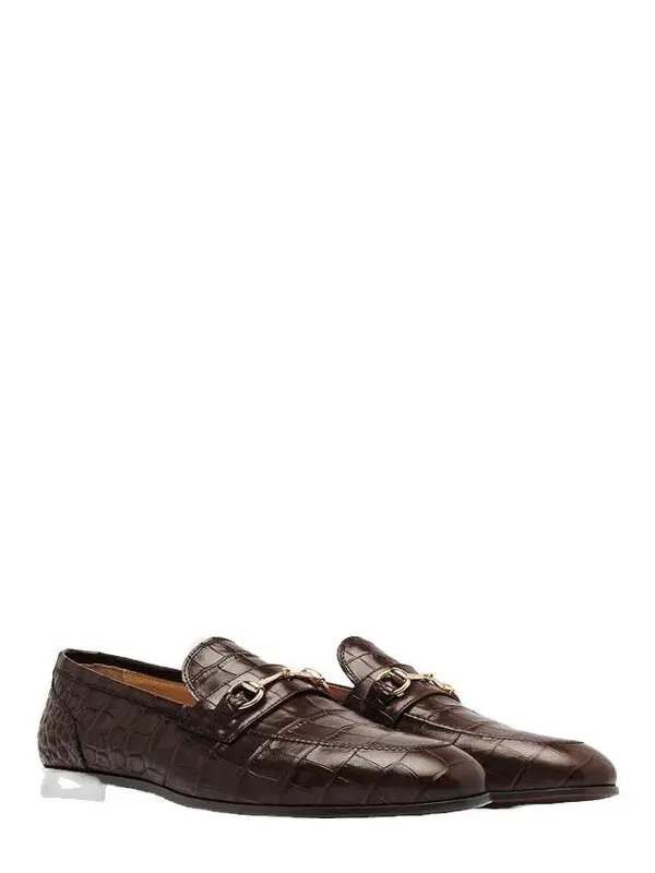 SCAROSSO Horsebit Loafers - Dark Brown