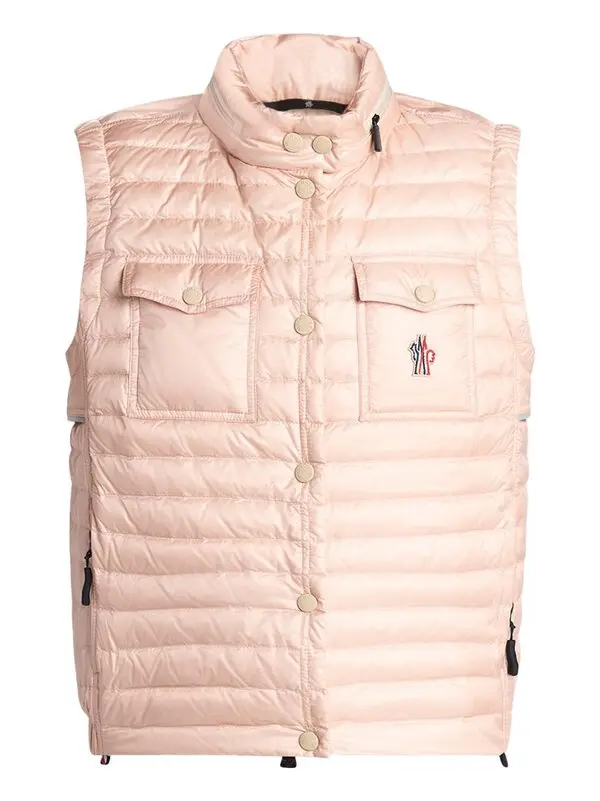 Moncler Gumiane Quilted Down Vest - Medium Pink