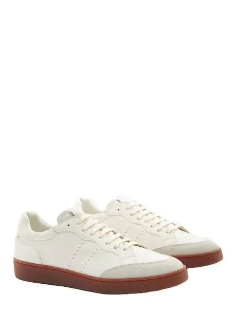 SCAROSSO Leather Sneakers - White - Calf
