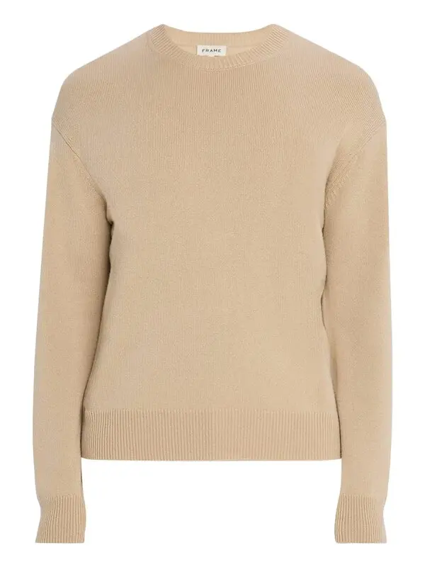 FRAME Lightweight Cashmere Pullover - Summer Beige