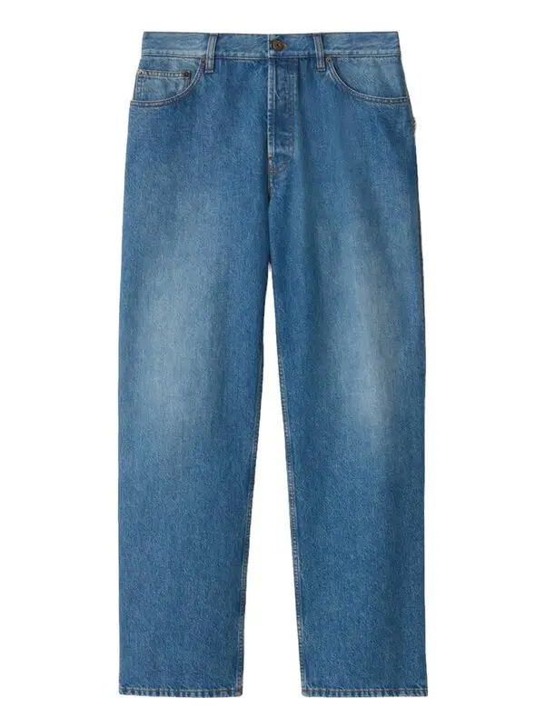 Burberry Loose Fit Jeans - Mid Blue