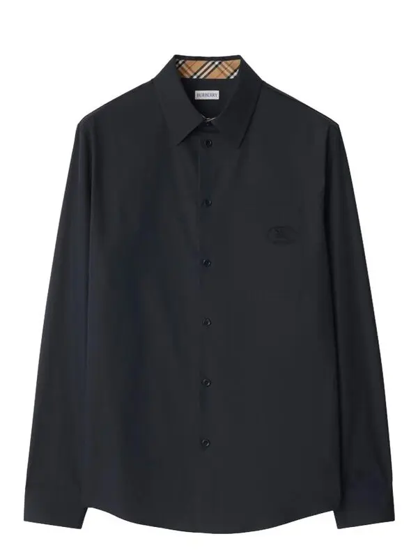 Burberry Cotton Poplin Shirt - Navy