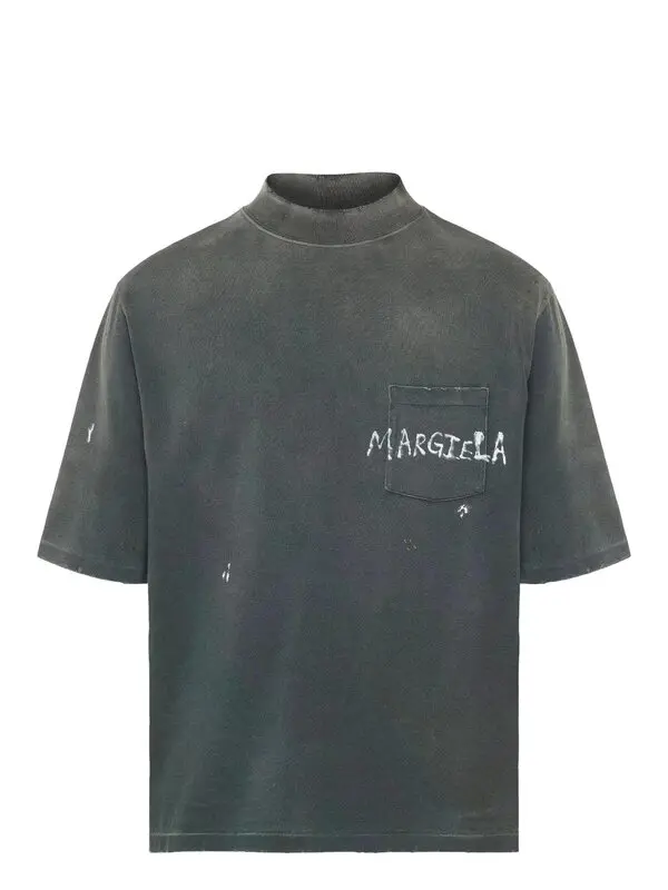 MAISON MARGIELA Logo-print T-shirt - Grey