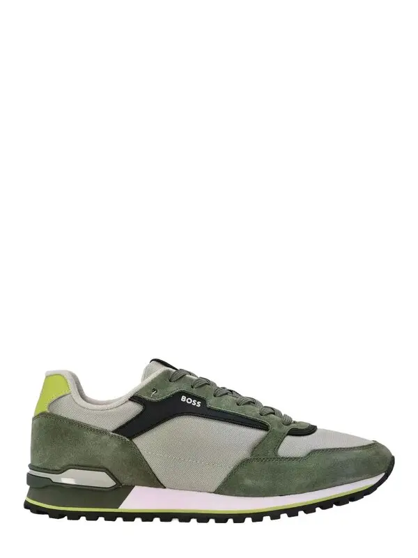 BOSS Mesh-panel Sneakers - Green