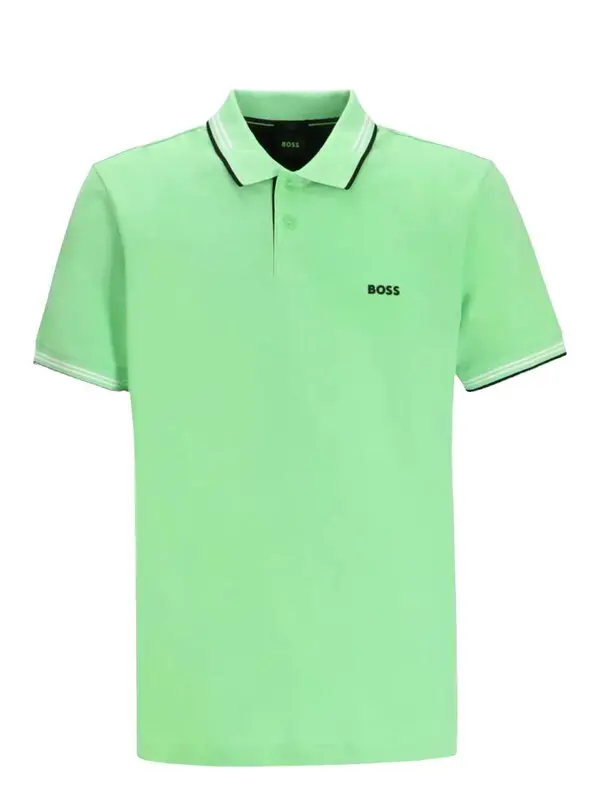 BOSS Logo-appliqué Polo Shirt - Green