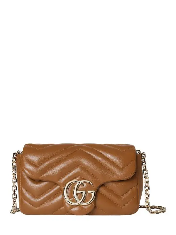 Gucci Gg Marmont Mini Shoulder Bag - Brown