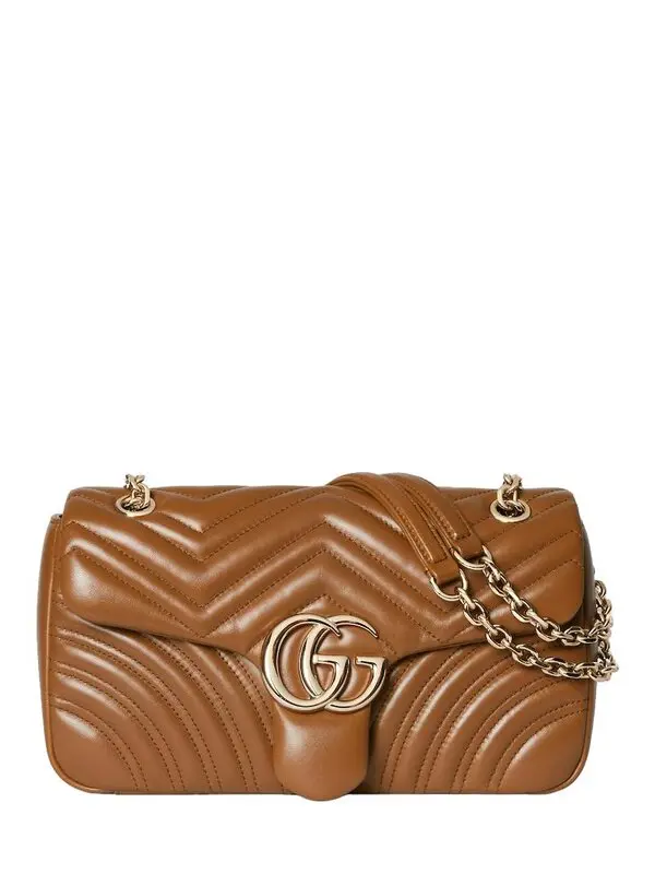 Gucci Gg Marmont Medium Shoulder Bag - Brown