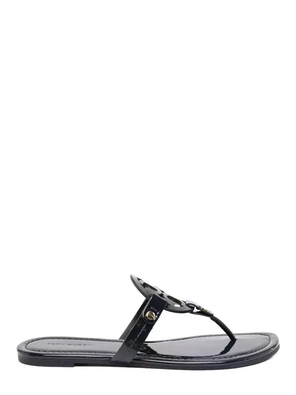 Tory Burch Miller Patent Sandals - Blue