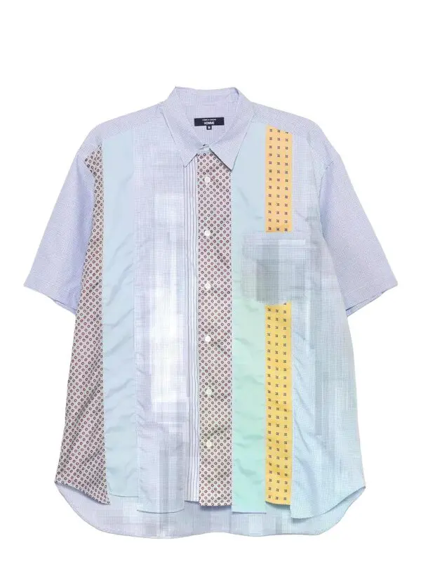 Comme Des Garçons Patchwork Shirt - Blue