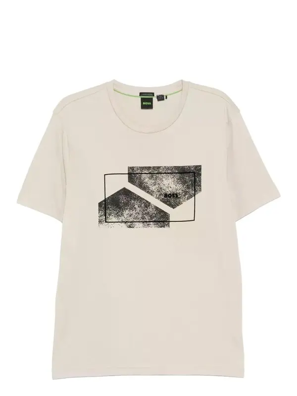 BOSS Graphic-printed T-shirt - Neutrals