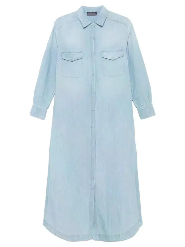 Lorena Antoniazzi Denim Maxi Shirt Dress - Blue