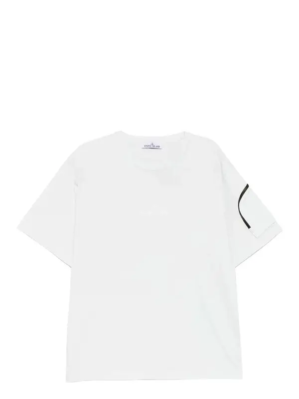 Stone Island Short-sleeved Cotton T-shirt - Blue