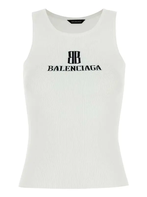 Balenciaga Tank Top - White