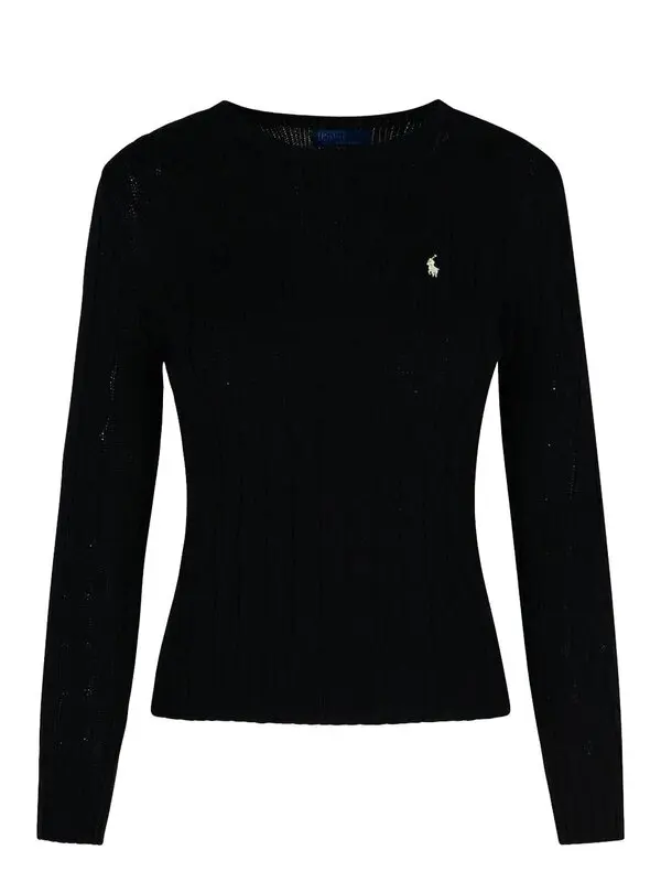 Ralph Lauren Julianna Cotton Sweater - Black