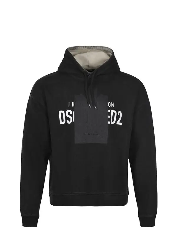 Dsquared2 Cotton Sweatshirt - Black