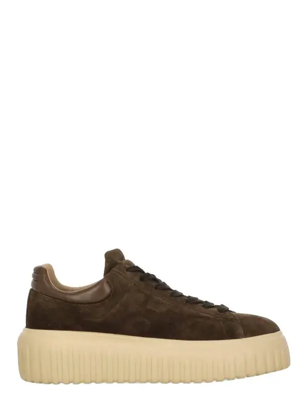 Hogan Suede Sneakers - Beige