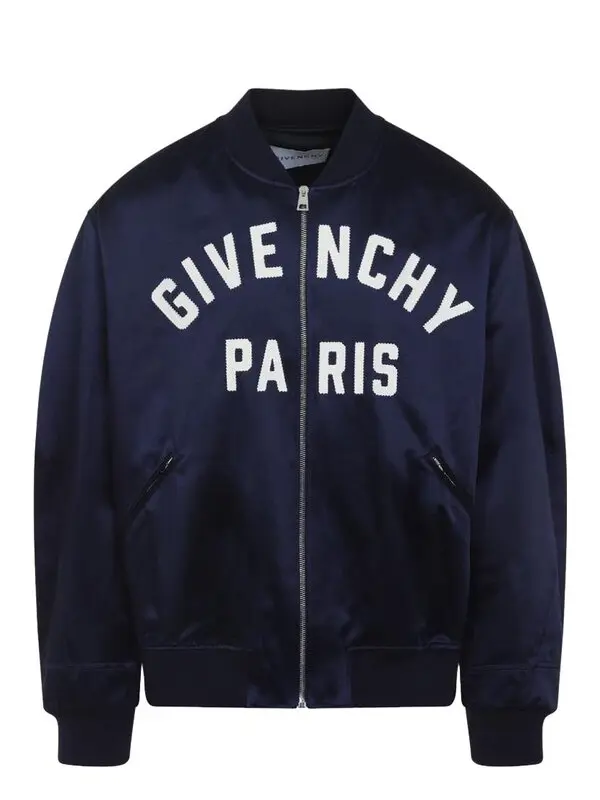 Givenchy Cotton Bomber Jacket - Blue