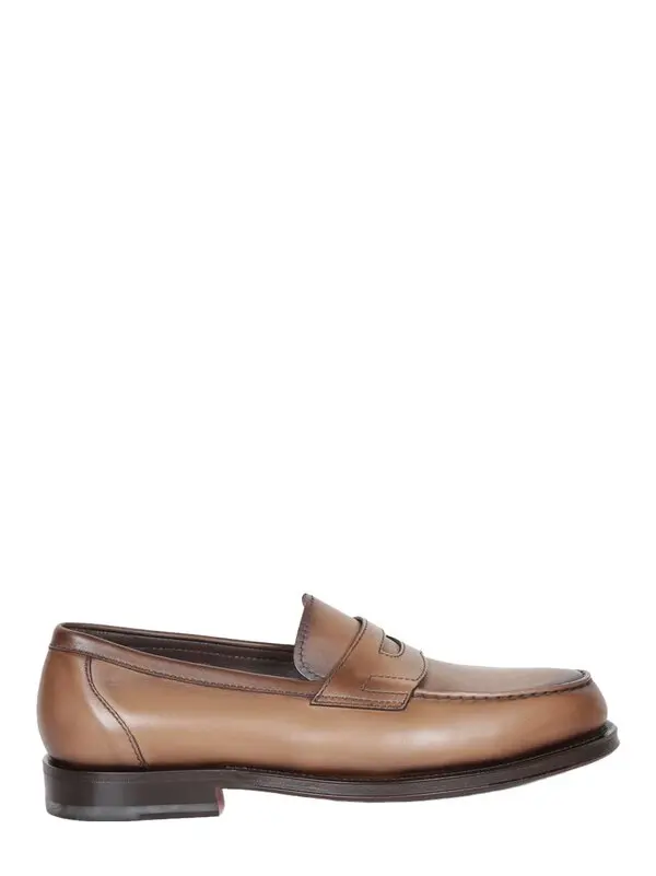 Santoni Gunter Loafers - Brown