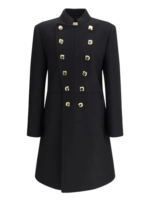 Valentino Garavani Double-breasted Wool Coat - Black