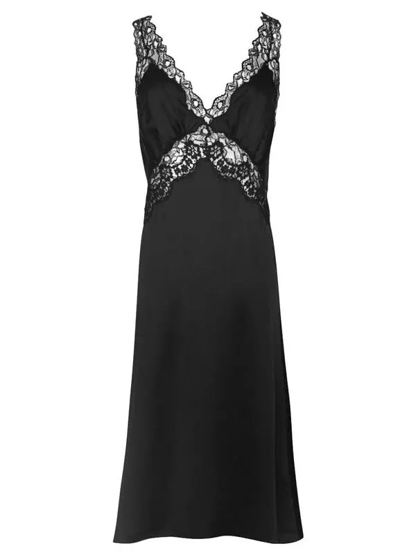 Saint Laurent Long Dress - Black