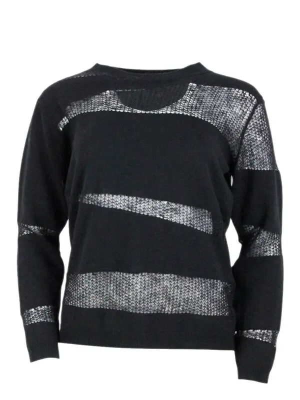 Fabiana Filippi Lightweight Crew-neck Sweater - Black